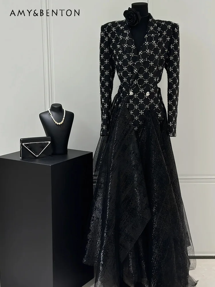 French-Retro-Embroidery-Suit-Dress-for-Women-High-Sense-Temperament ...