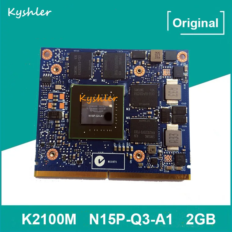 Original K2100 K2100M 2GB N15P Q3 A1 Placa gráfica de vídeo GPU para ...
