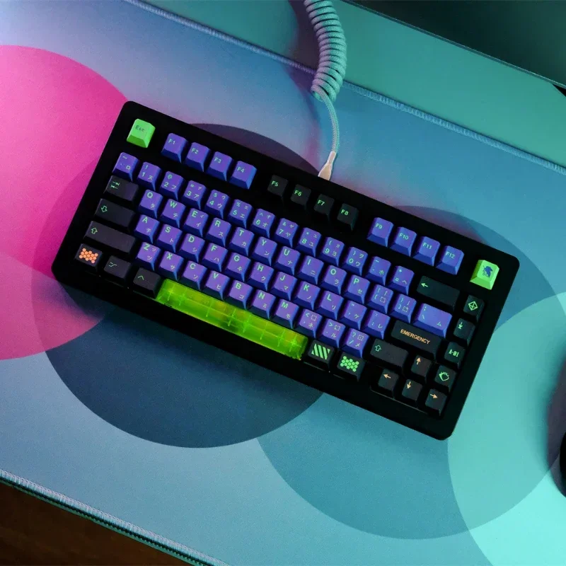 EVA-NO-1-Keycap-Japanese-Anime-Mecha-Keycap-152-Keys-DYE-SUB-Cherry ...