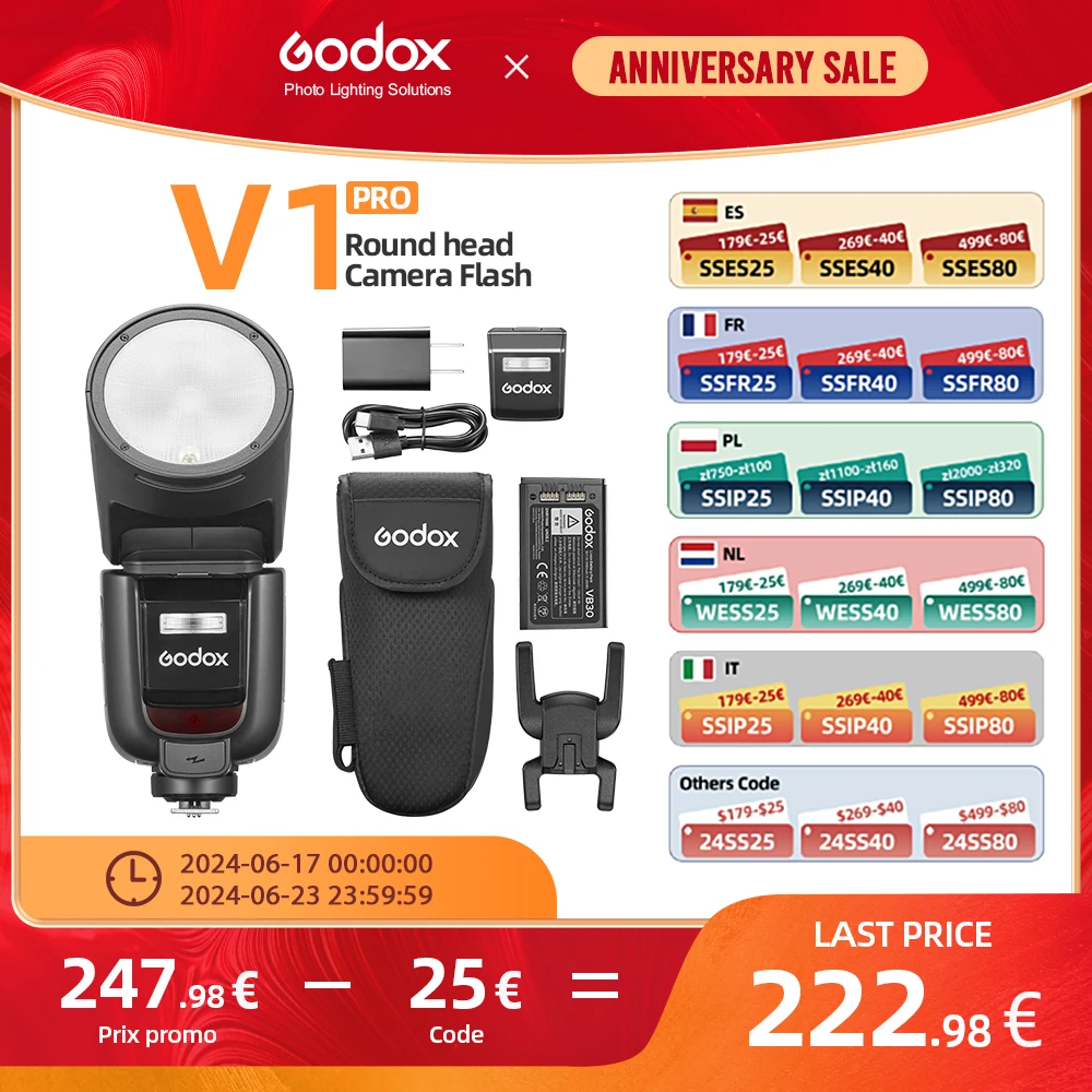 Godox-V1-Pro-V1Pro-TTL-Li-ion-Round-Head-Camera-Flash-Wireless ...