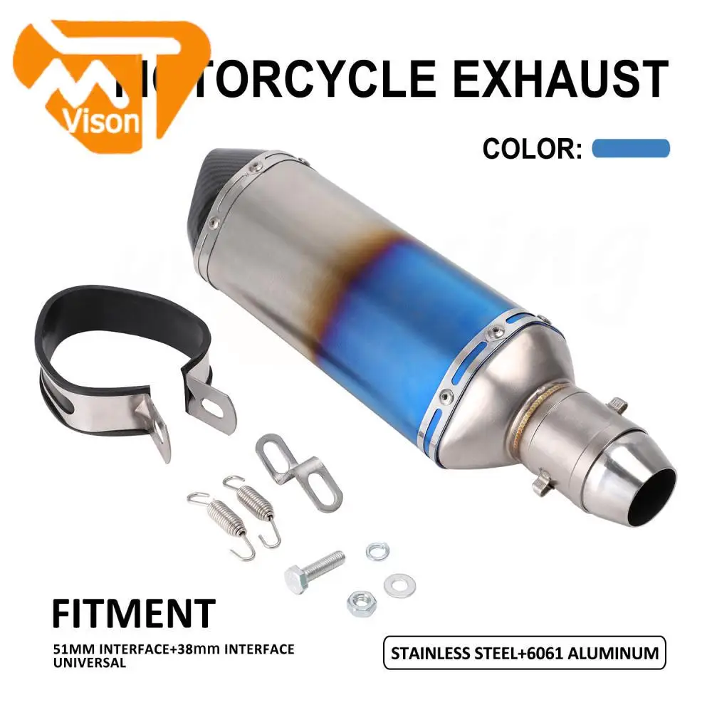Universal-Motorcycle-Parts-Exhaust-Pipe-Tail-Pipe-Durable-Stainless ...