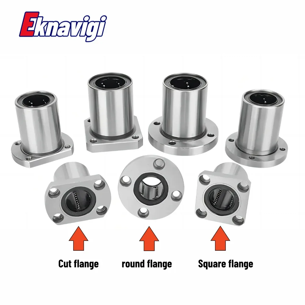 1PCS-LMF25UU-LMK25UU-LMH25UU-25X40X59MM-Oval-Flange-Bushing-Router-Shaft-CNC-Linear-Bearing-For ...