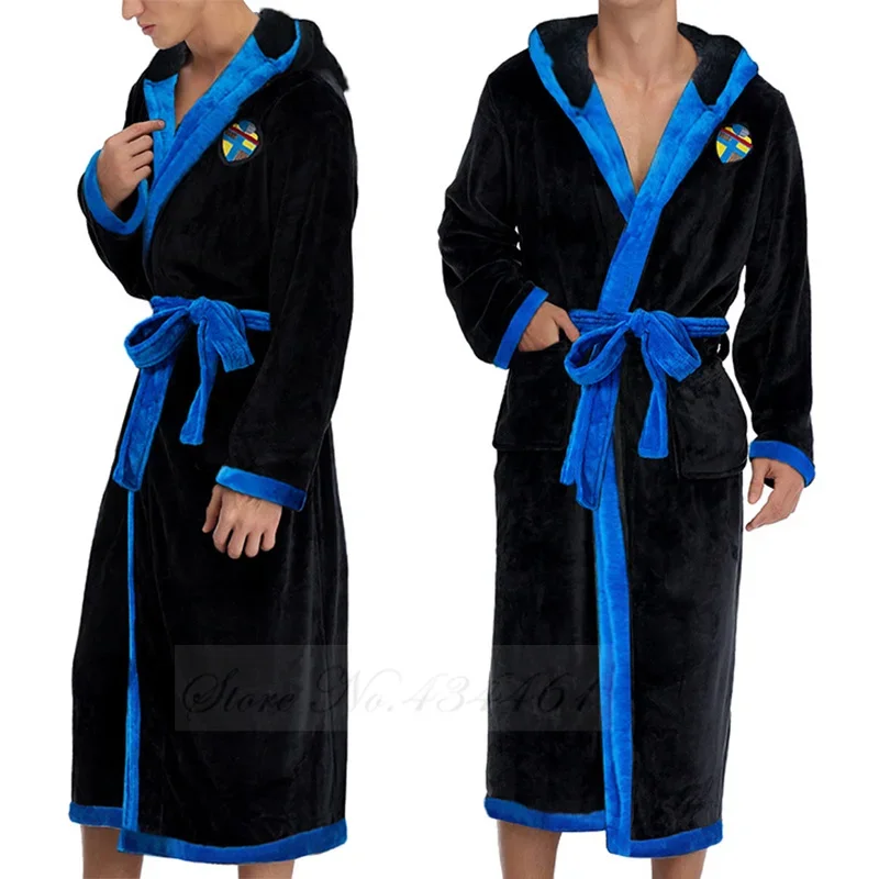 Men-s-Flannel-Home-Clothes-Kimono-Bathrobe-Gown-Winter-Long-Coral ...