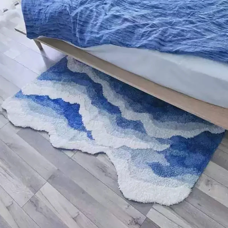 Tufting-Ocean-Rug-Bathroom-Mat-Soft-Fluffy-Scenic-Wave-Bedroom-Living ...