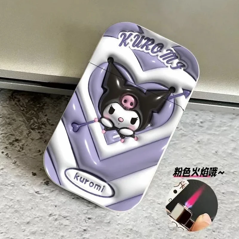 Cartoon-Cute-Kuromi-Cigar-Lighter-Outdoor-Portable-Strong-Fire-Power ...