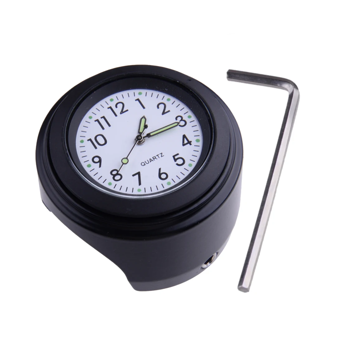 7-8-1-Universal-Motorcycle-Handlebar-Chrome-Mount-White-Surface-Dial ...