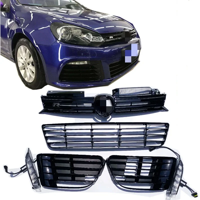 Car Styling Auto Front Bumper Grill Racing Grille For Volkswagen Golf 6 ...