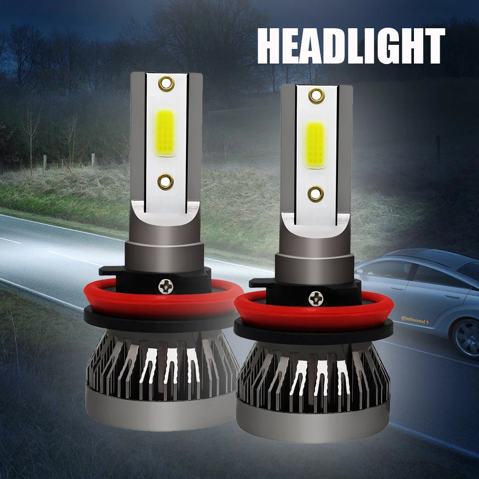 Kit-de-farol-de-carro-LED-l-mpada-LED-autom-tica-luz-de-nevoeiro-acess ...