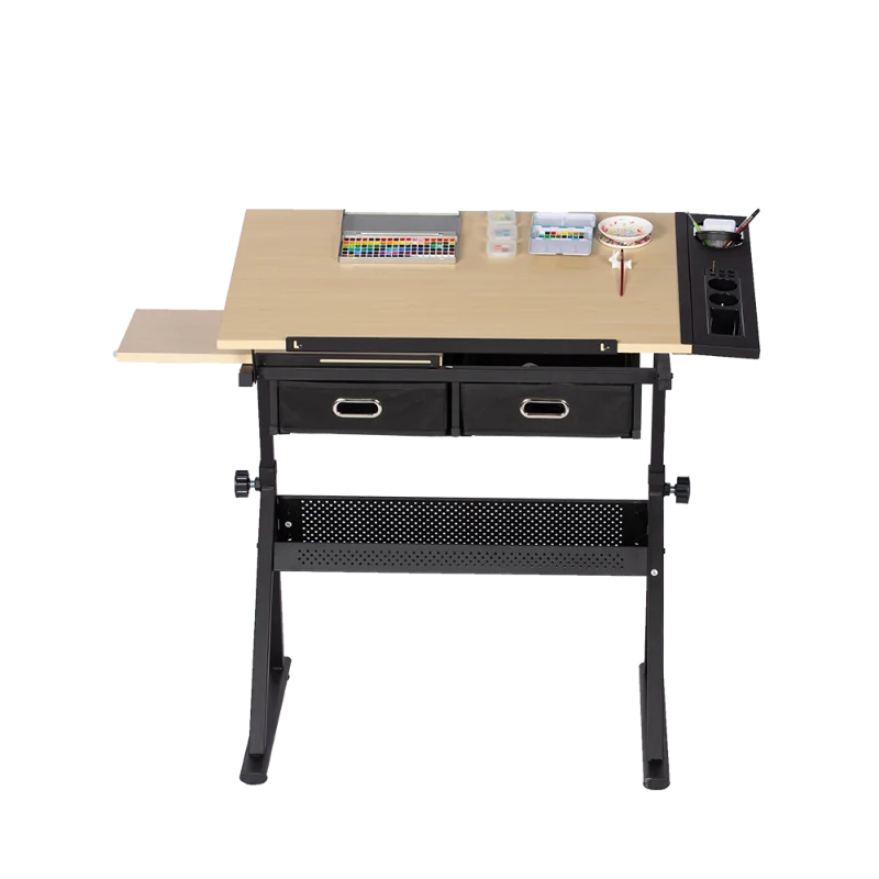 Manual Adjustable Metal Steel Student Desk Architect Drafting Drawing ...