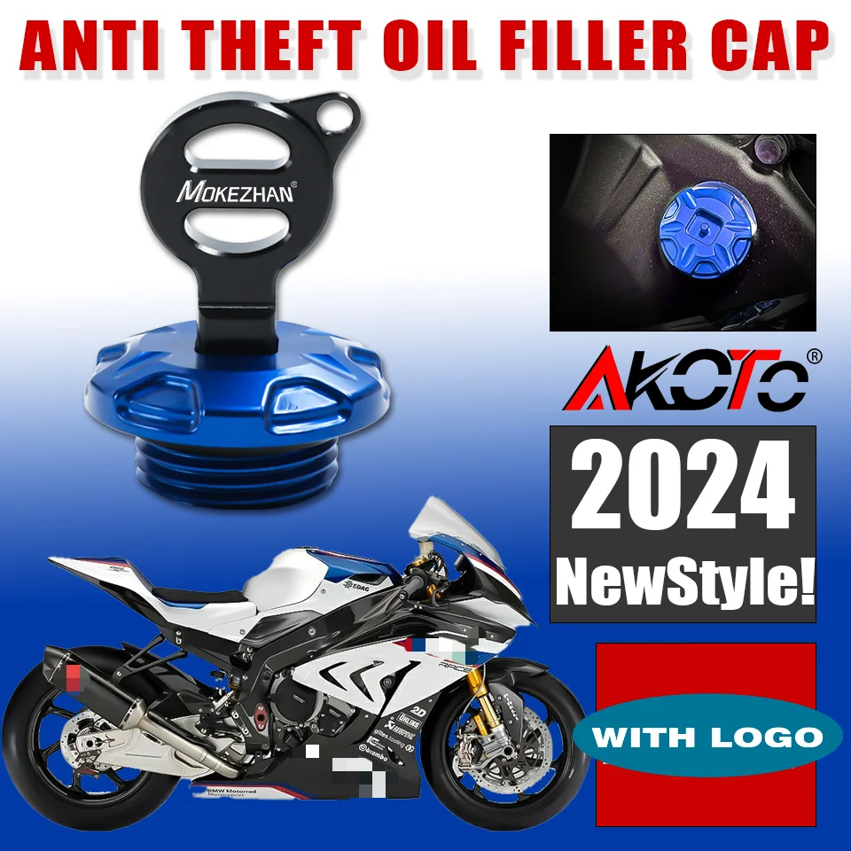NEW-Motorcycles-Anti-theft-Oil-Filler-Cap-Engine-Oil-Plug-Cover-For-BMW ...