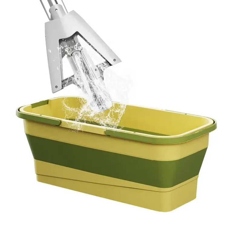 Folding-Mop-Bucket-Collapsible-Silicone-Mop-Bucket-For-Car-Wash ...