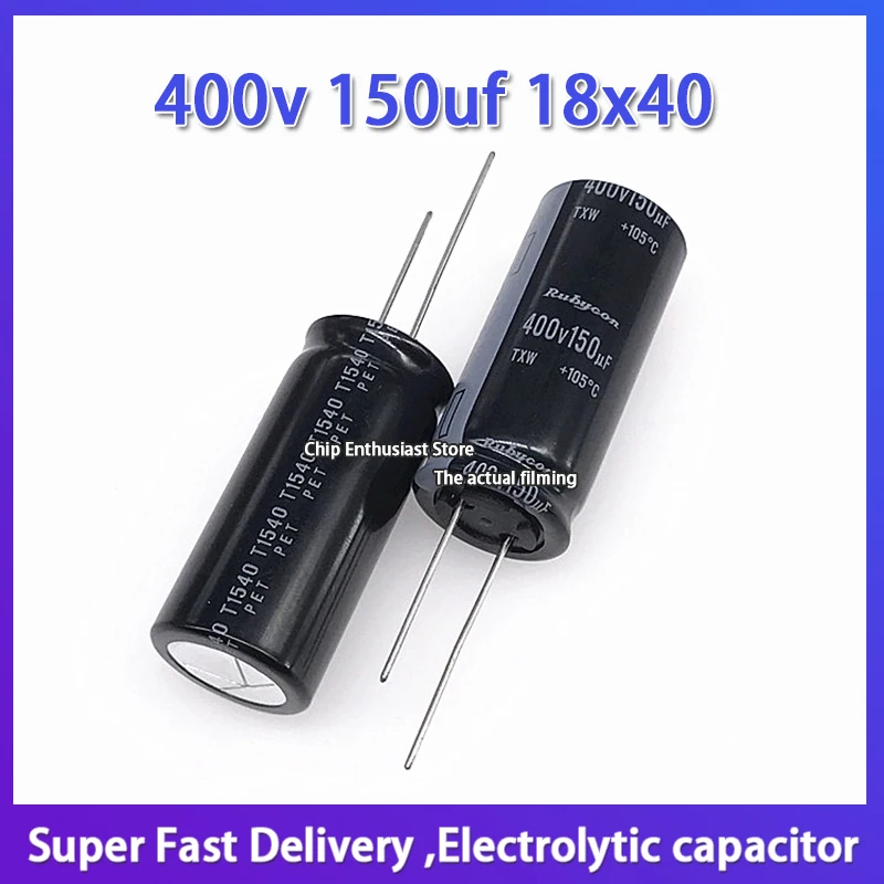 2pcs-Rubycon-imported-aluminum-electrolytic-capacitor-400v-150uf-18x40 ...