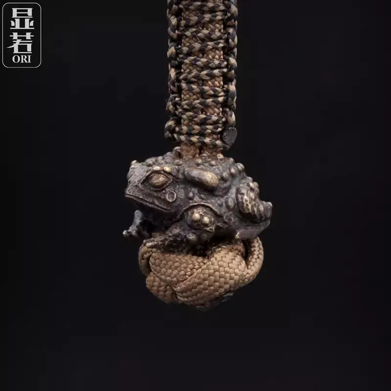 Hand-Made-Toad-EDC-Beads-Umbrella-Rope-Pendant-Key-Chain-Accessories ...