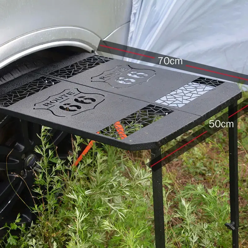 Tire-Desk-Wheel-Table-Vehicle-Tire-Mounted-Steel-Camping-Travel ...