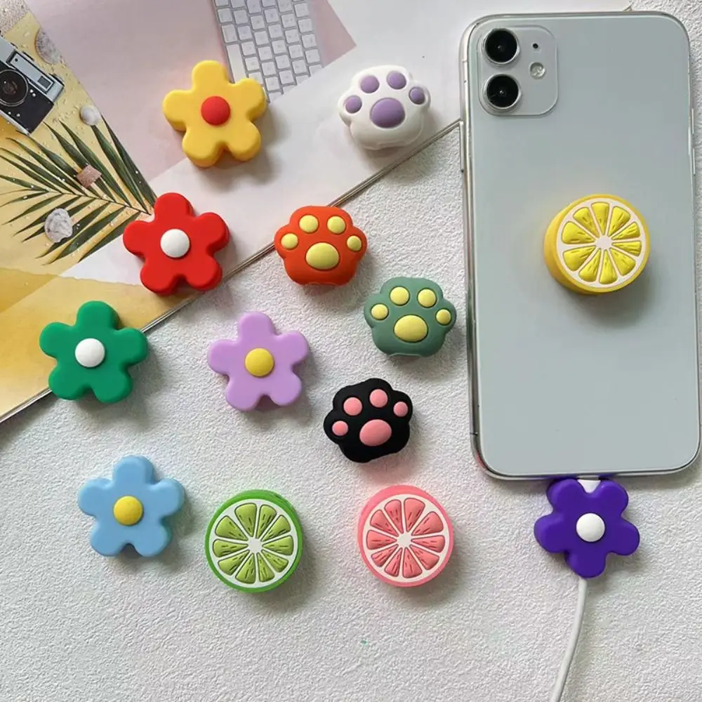 Cute-Cartoon-Cat-Paw-Cable-Protector-Wire-Winder-Data-Line-Cord-For-USB ...