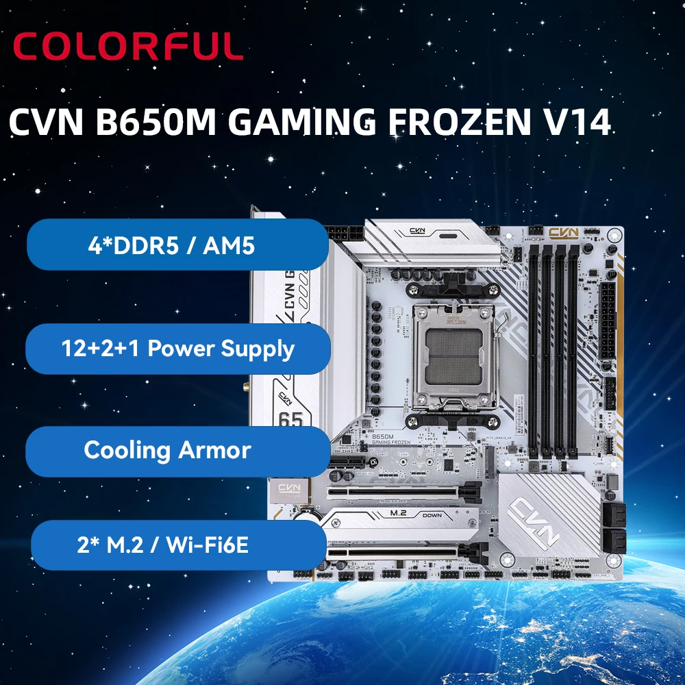 COLORFUL-CVN-B650M-GAMING-FORZNE-V14-Motheboard-4xDDR5-2xM-2-with ...