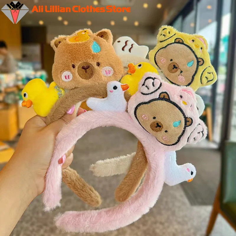 Cute-Cartoon-Capybara-Headband-For-Women-Girls-Fashion-Kawaii-Anime ...
