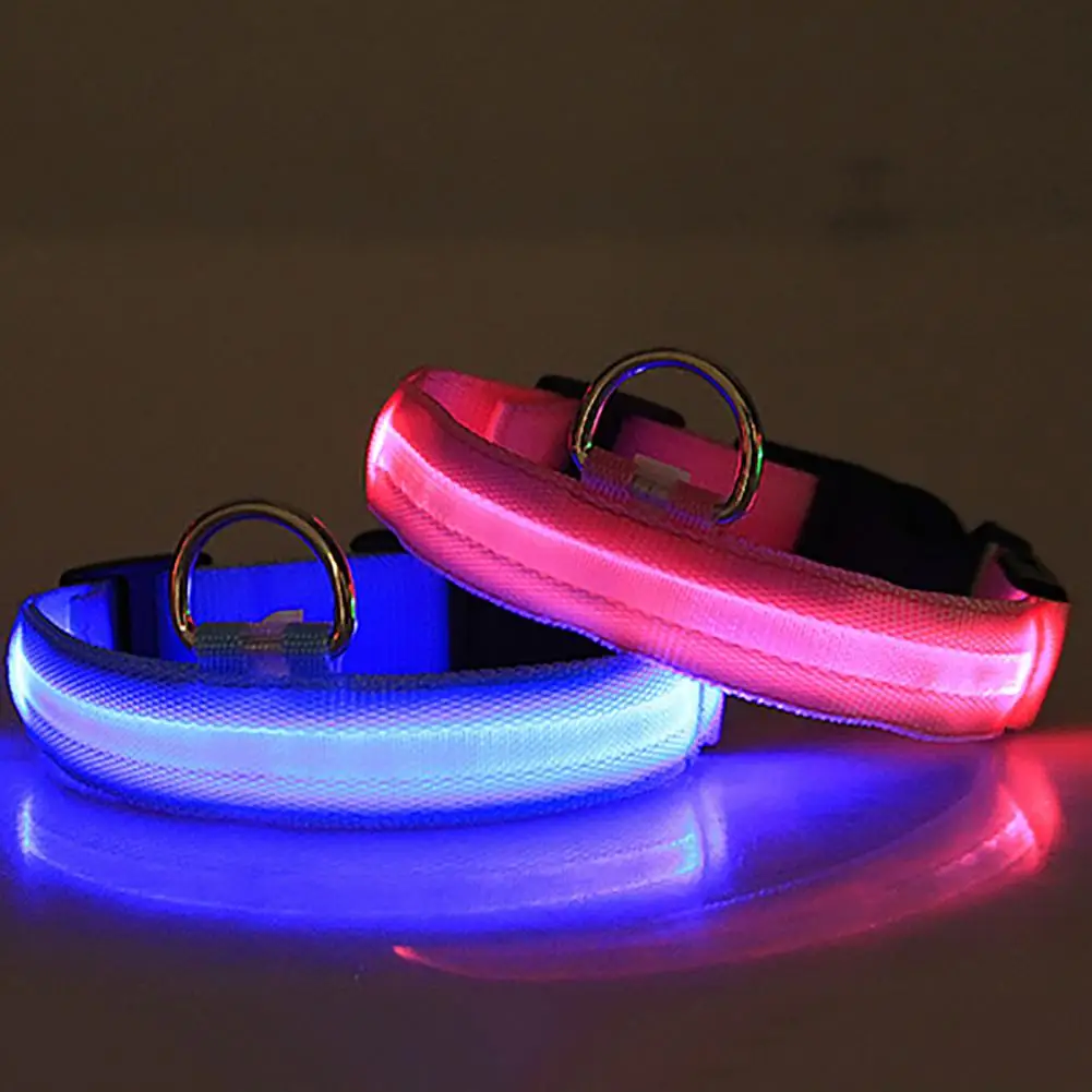 LED-Glowing-Dog-Collars-Waterproof-Luminous-Collar-Luminous-Collar ...
