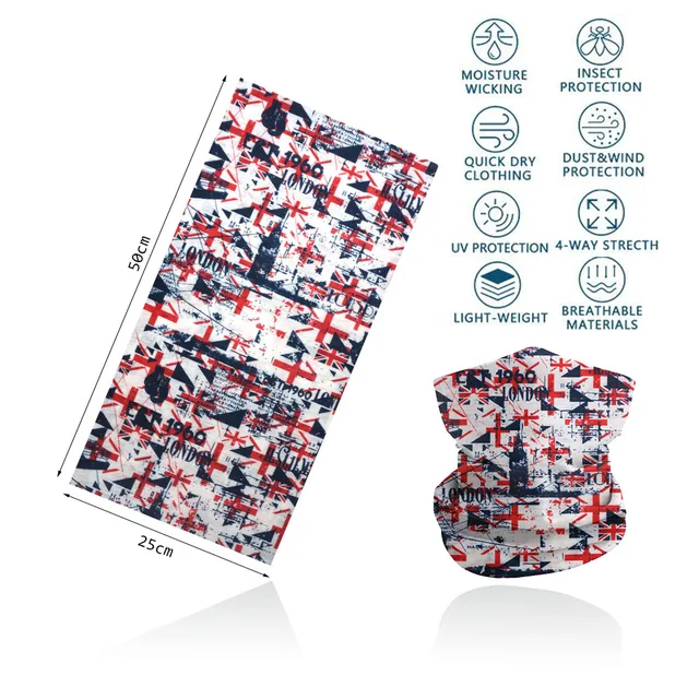 Spain /Portugal /Ireland /UK Flags Bandana Breathable Windproof Face ...
