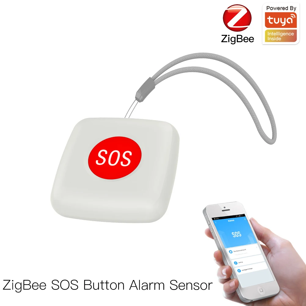 Tuya ZigBee SOS Button Sensor Alarm Elderly Children Alarm Emergency ...