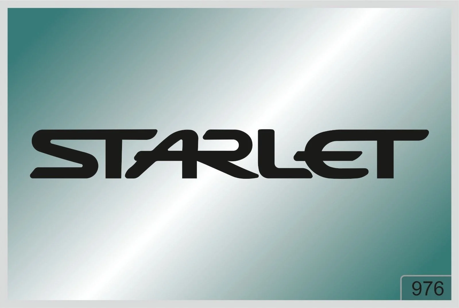 For Starlet -2 pcs. stickers HIGH QUALITY DECALS different colors 976