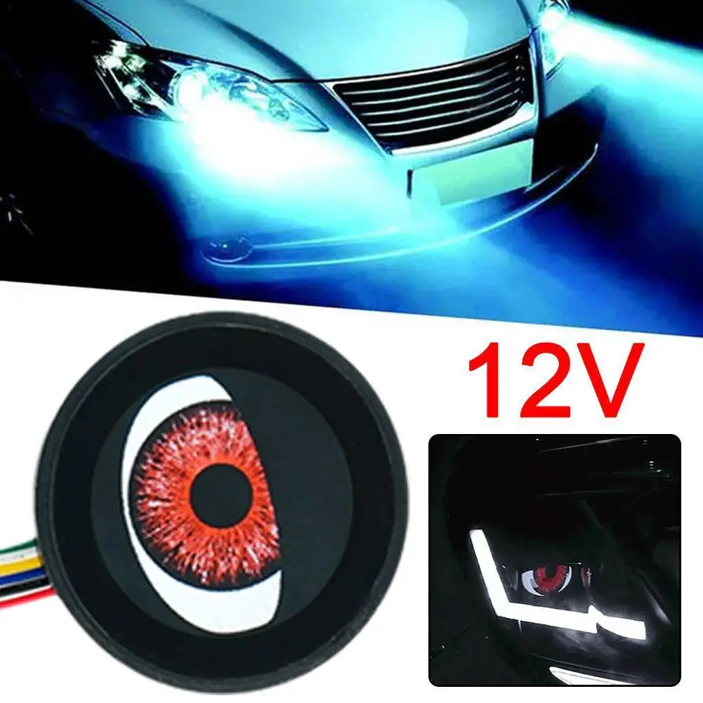 1pc-Dynamic-LED-Car-Headlights-Devil-Eye-LED-Eye-Light-Headlight ...