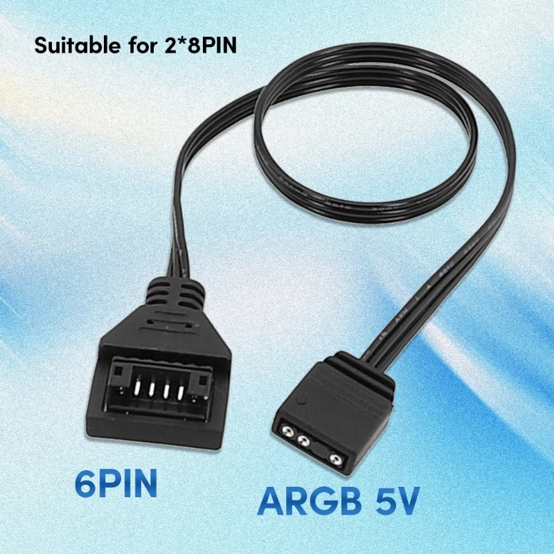 Generic Your Lighting Setups With 5v 3pin To Argb 5v 8pin/6pin Male ...