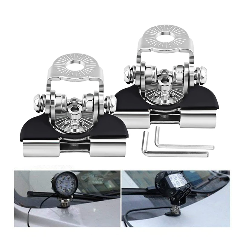 Vehicle-Accessories-Led-Bar-Bracket-Hood-Mount-Holder-Led-Working-Light ...