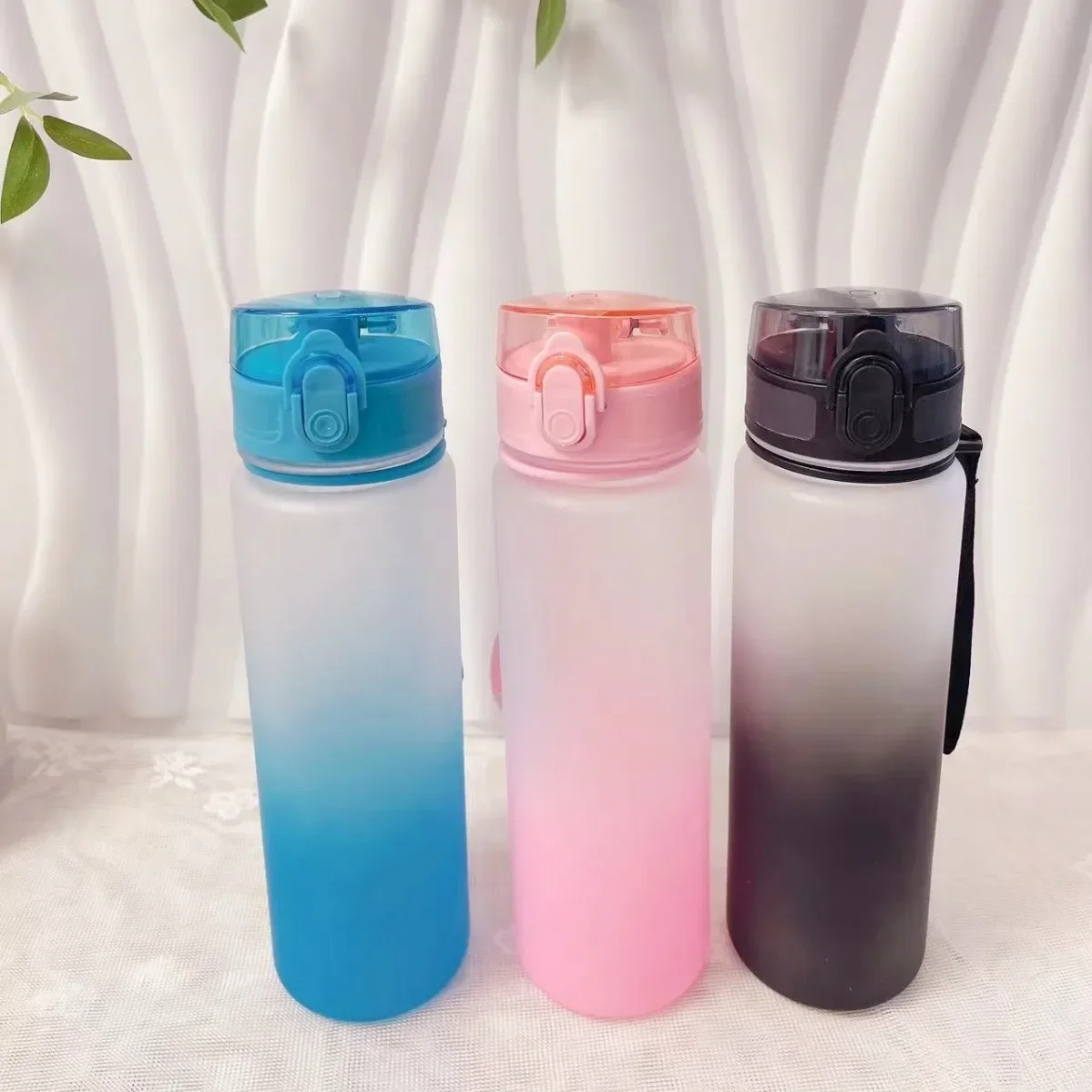 Gym Bottle For Women Sanrio Cartoon Water Bottle With Straw DIY Kuromi ...