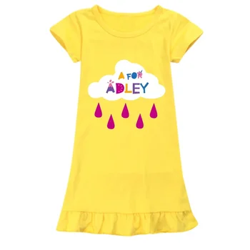 A FOR ADLEY Dresses Baby Girls 2024 Summer Nightdress Kids Princess ...