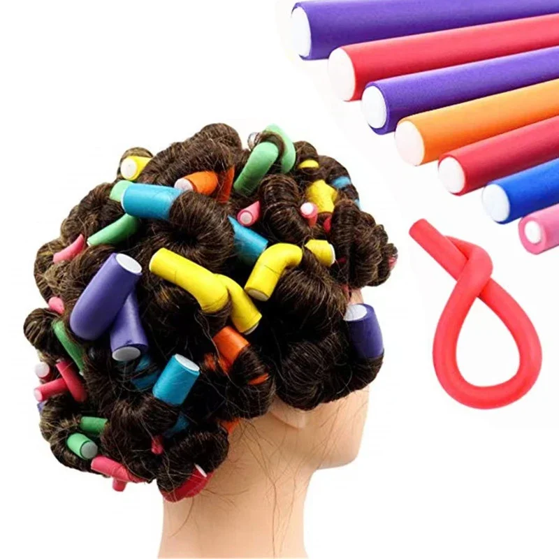 10pcs-Hair-Curling-Rod-Soft-Foam-Hair-Roller-Flexible-Hair-Curler ...