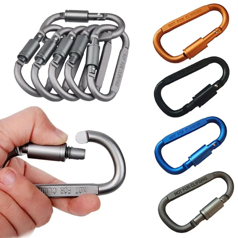 4Pcs-Carabiner-Set-Camping-Survival-EDC-Daily-Keychain-Key-Chain ...