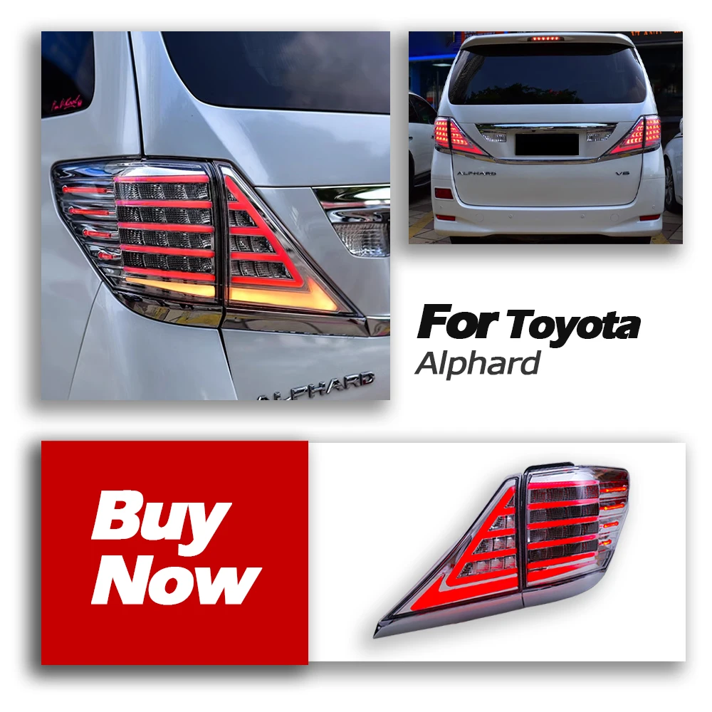 LED-Taillights-Vellfire-2007-2013-Gen-2th-Tail-Lamps-Rear-Sequential ...