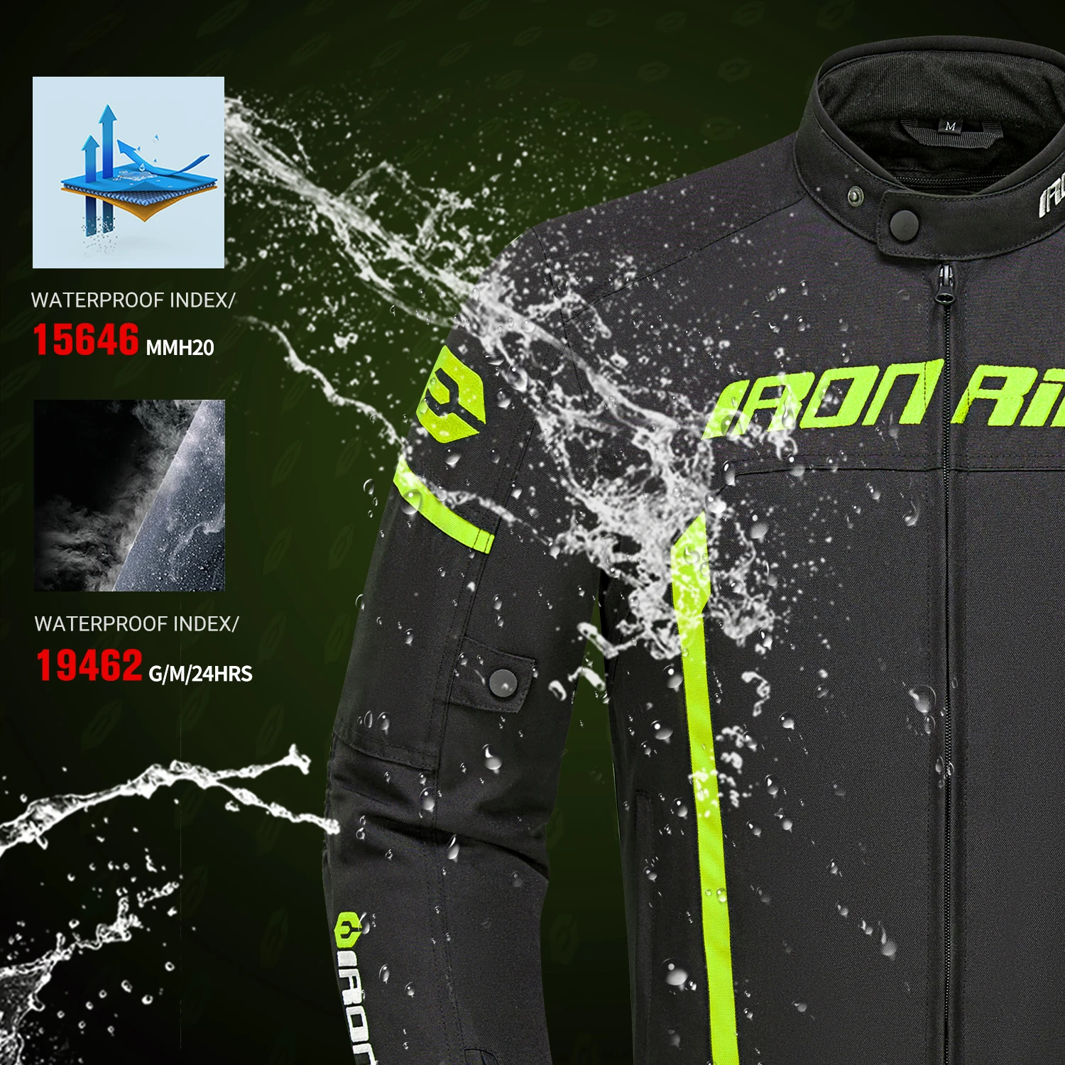 Winter Windproof Warm Motorcycle Jacket Waterproof Motocross Off-Road ...