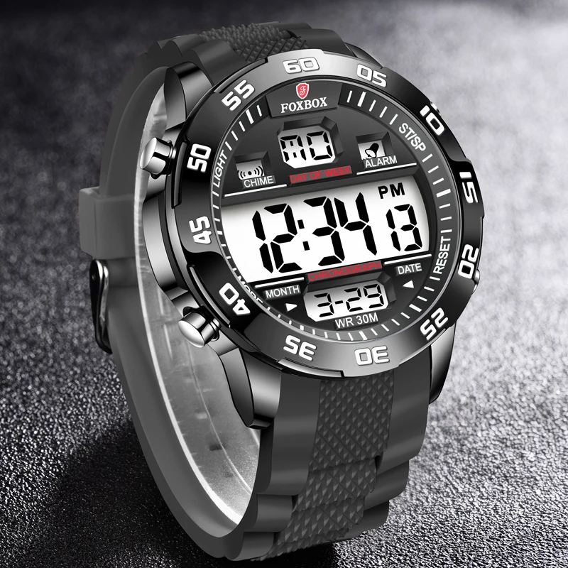2023-FOXBOX-Multifunction-Men-s-Sports-Watch-LED-Digital-Watch-Big-Dial ...
