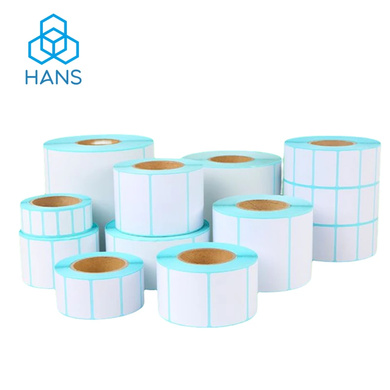 Direct Thermal Removable Blank Labels Rectangle Self-adhesive Writable ...