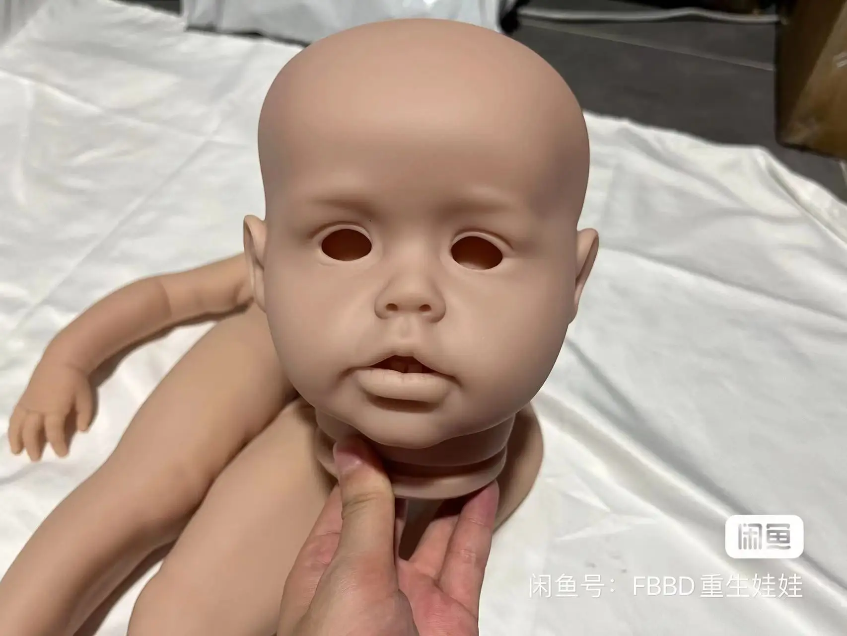 FBBD 26inch Reborn Baby Doll Ariel Unpainted Head Only Doll Accessories