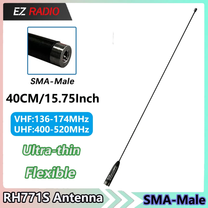 SMA-Male-RH771S-Antenna-Ultra-thin-Dual-Band-144-430MHz-Flexible-Foldable-Walkie-Talkie-Antenna ...