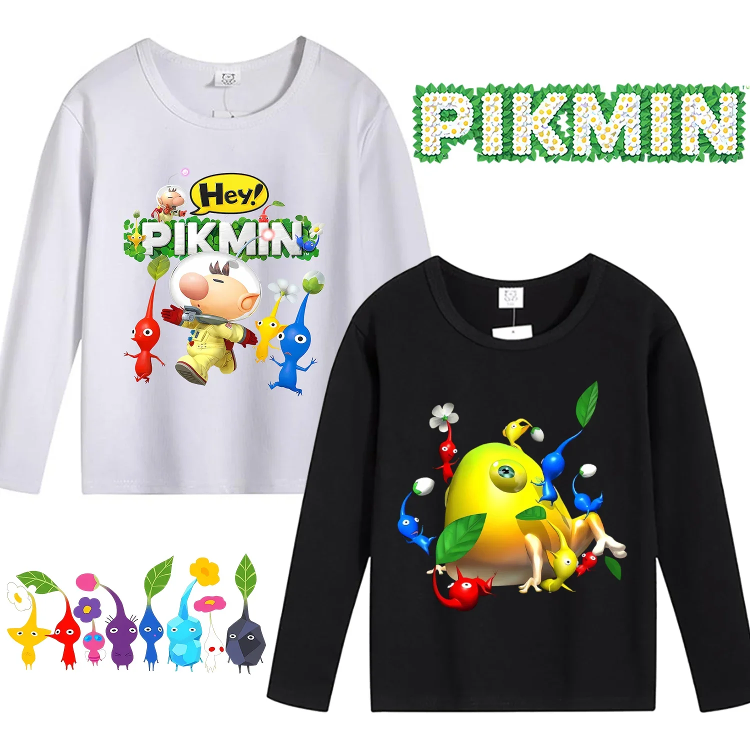 Pikmin-New-Children-s-Long-Sleeve-T-shirt-Kawaii-Cartoon-Character-for ...