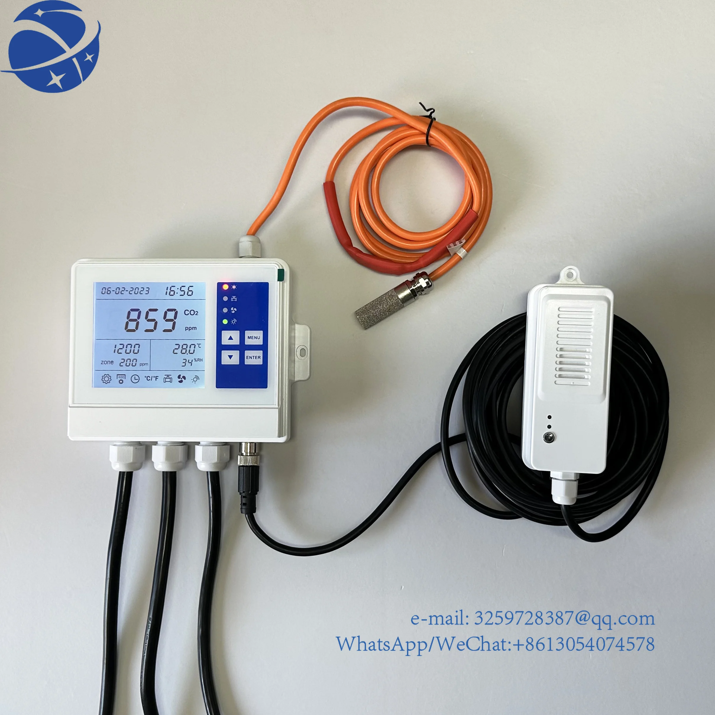 Carbon dioxide, temperature, humidity plant grow controller for ventilation and humidifier ...