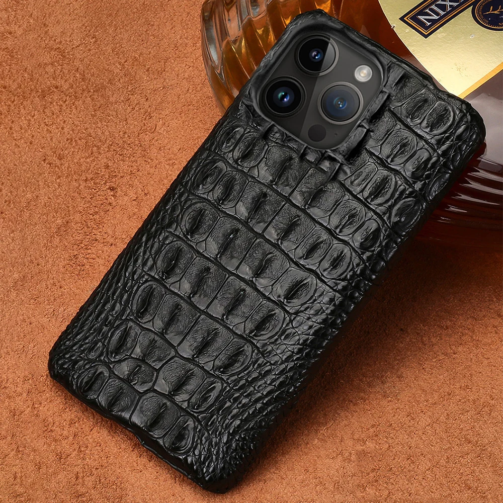 100-Genuine-Crocodile-Leather-Phone-Case-For-iPhone-16-15-11-12-13-14 ...
