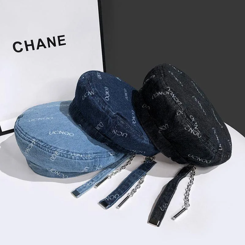 Topi-baret-koboi-imut-Korea-Fashion-2023-topi-artis-tren-koboi-cuci ...