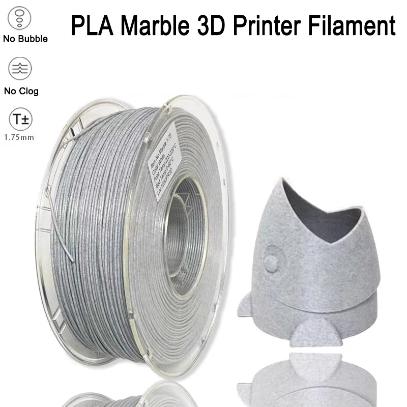 Marble Effect PLA 3D Printer Filament 1.75mm 3D Printing Consumables ...