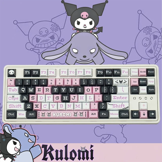Sanrio Kawaii Anime Kuromi Keyboard Cartoon Style Magnetic, 40% OFF