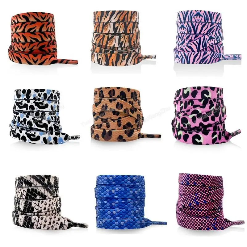 1Pair-Animal-Pattern-Shoelaces-Flat-AF1-AJ-Sneakers-Shoe-laces-Tiger ...