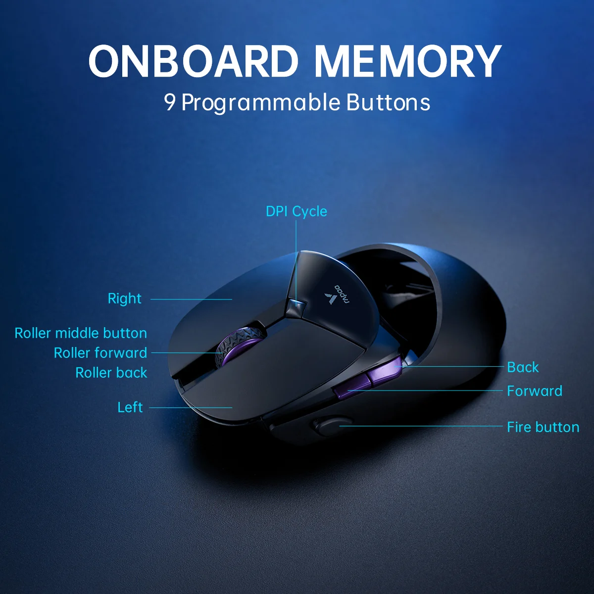 Mouse Gamer Rapoo VT960 Pro Wireless RGB PAW3395 26000 DPI Display OLED ...