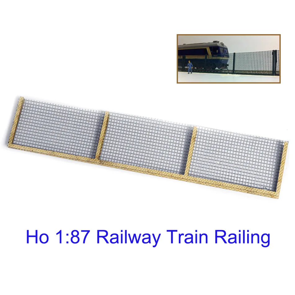 1:87 Ho Scale Railway Train Fence Model Railing Sandtable Architecture ...