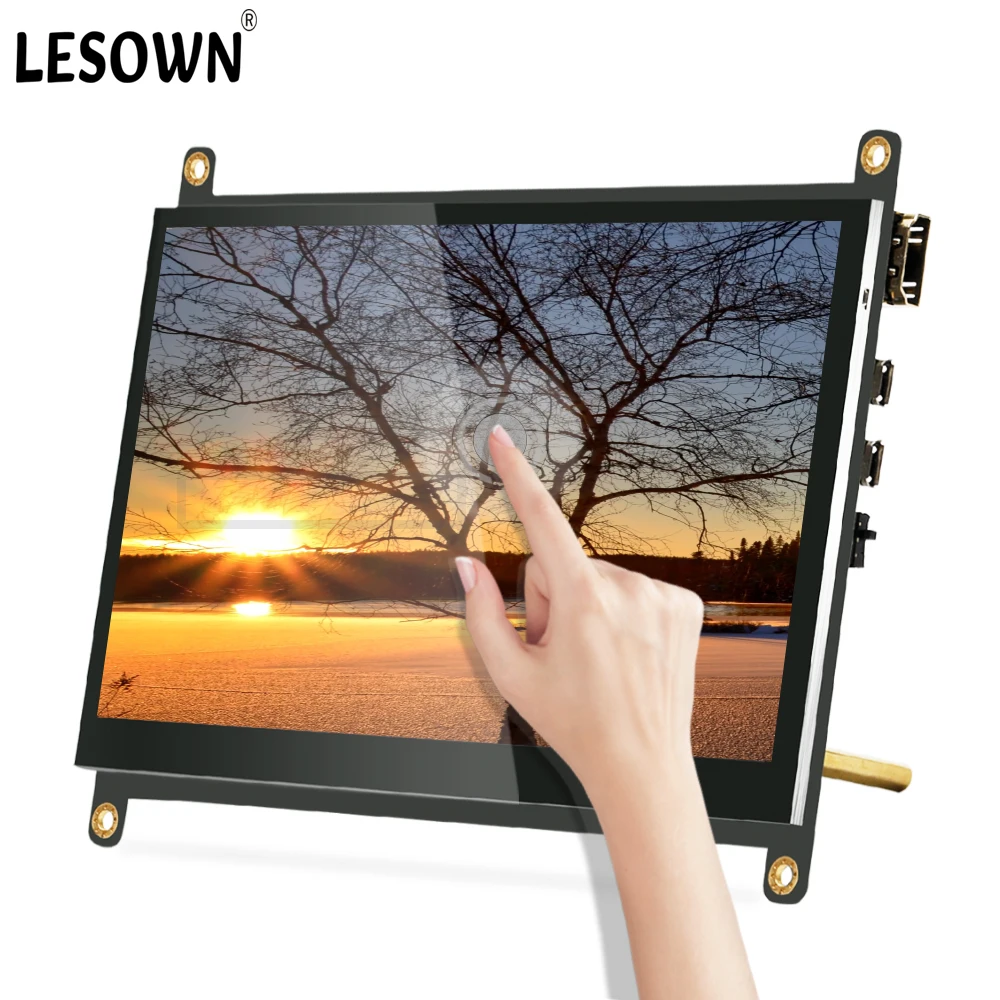 LESOWN-7-inch-Touch-Display-with-Speakers-IPS-800x480-Ultra-HD-HDMI ...