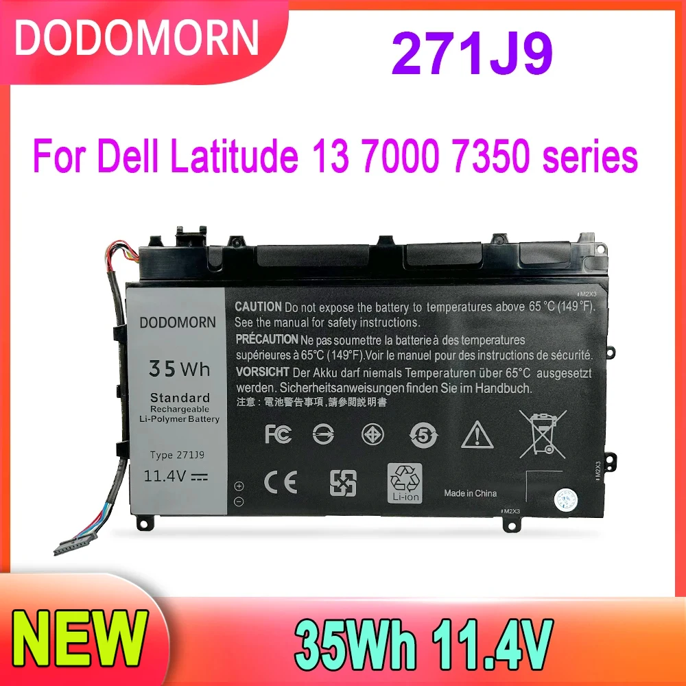DODOMORN-271J9-Laptop-Battery-For-DELL-Latitude-7000-7350-Series ...
