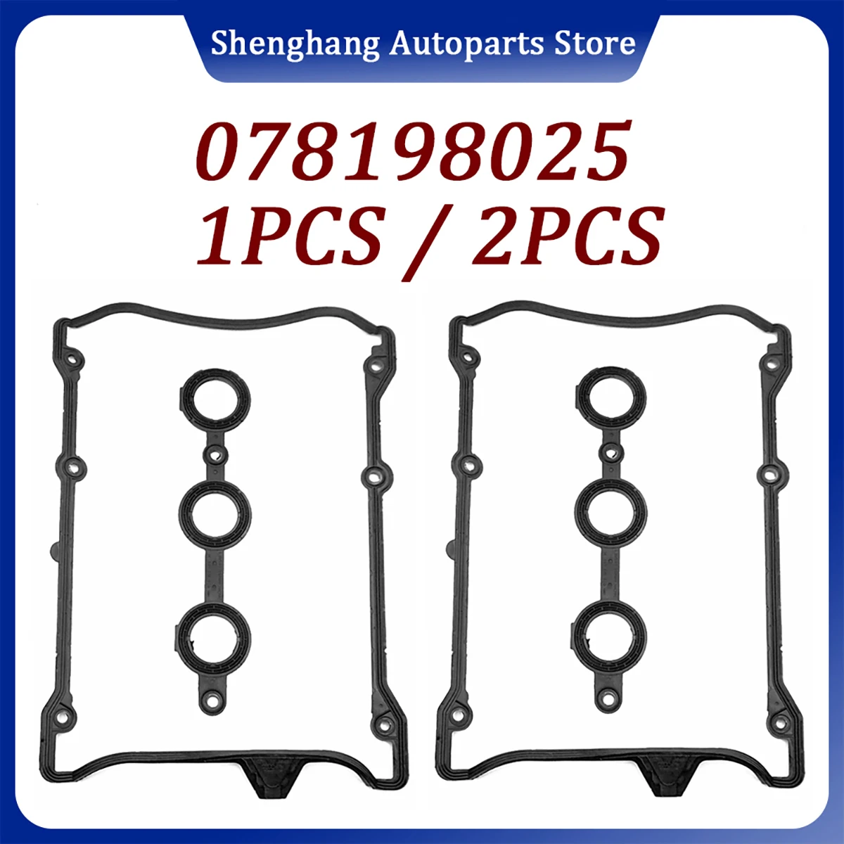 078198025 Right Left Engine Valve Cover Gaskets 078 198 025 For Audi A6 ...